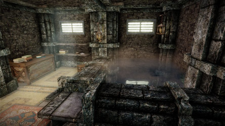 【家MOD紹介】Bookworm ｜ 湯けむりスカイリム