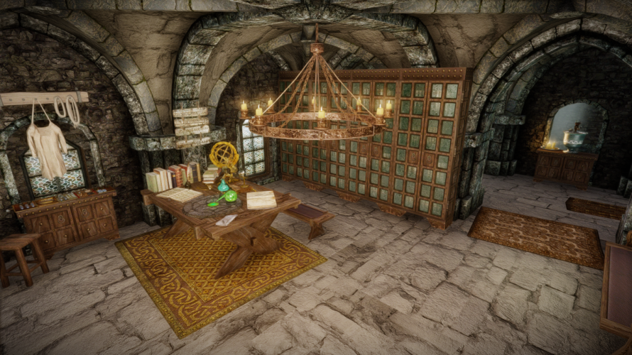 【家MOD紹介】Bookworm ｜ 湯けむりスカイリム